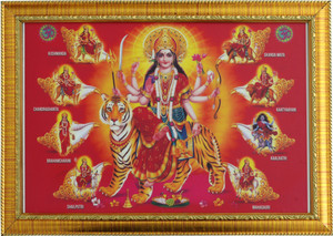 Garvita NAV DURGA PHOTO 8 X 12 INCHES Religious Frame Price in India ...