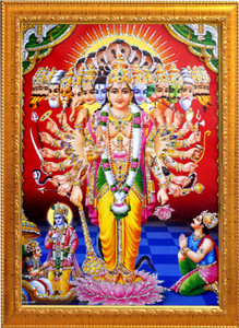 Sunframing Vishnu ji photo frame with laminated sheet .size [ 5x7 inch ...