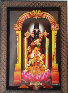 VGS MARKETINGS Srinivasa Tirupati Balaji LAxmi Devi Religious Frame ...