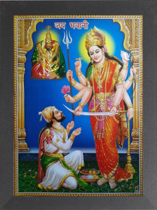 DECORPRINT DESIGN Durga Maa Nav Roop Photo Frame,Durga Maa Photo Frame ...