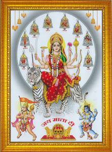 FRIZZY ARTS Goddess Durga Maa Religious Frame Price in India - Buy ...