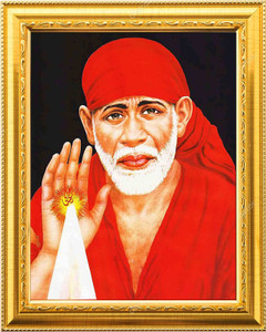 NDFRAME Sai baba photo Gold frame Religious Frame Price in India - Buy ...
