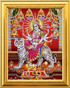 NDFRAME sherawali mata Durga Maa nav Durga photo Frame with Laminated9 ...
