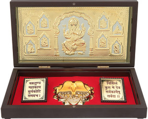 Arnavira Gold Plated Ashtavinayak Ganpati Ganesha Photo Frame With ...