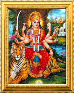 NDFRAME sherawali mata Durga Maa nav Durga photo Frame with Laminated9 ...