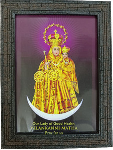 CSW Catholic frames Velankanni Matha Digital Art 7 * 5 inch photo frame ...