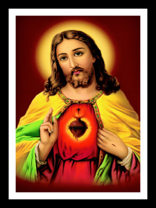 Digitouch Shopee Sacred Heart Jesus Christ Photo Frame, Small Size ...