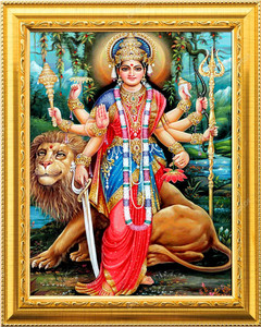 NDFRAME sherawali mata Durga Maa nav Durga photo Frame with Laminated9 ...