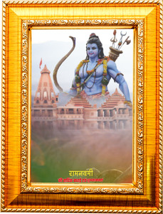 DECORPRINT DESIGN Ram mandir / ram mandir A4 FRAME / Ram ji ayodhya ...