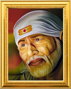 NDFRAME Sai baba photo Gold frame Religious Frame Price in India - Buy ...