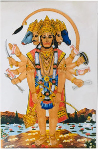 SHOP BY ROOM Standing Lord Panchmukhi Hanuman Religious Tile Price in ...