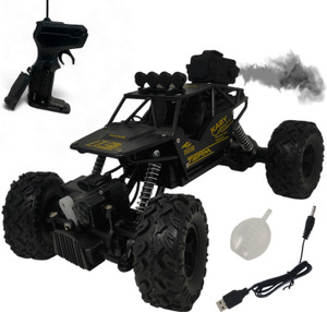fizz Rock Car Strip Black 4x4 For kids With Remote Control And Mist ...