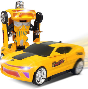 SNM97 Robot to Car Converting Transformer Toy For Kids (Yellow) - Robot ...