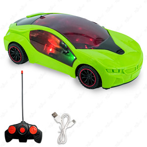 Toyco Rechargeable Famous Remote Control Car with 3D Flashing Lights ...