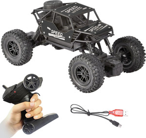 KidsBug Remote Controlled Rock Crawler RC Monster Truck, 4 Wheel Drive ...