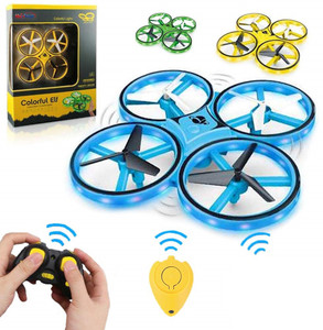 HEZKOL Gravity Sensor RC Drone Induction Quadcopter Flyer Toys with LED ...