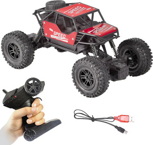 KidsBug Remote Controlled Rock Crawler RC Monster Truck, 4 Wheel Drive ...