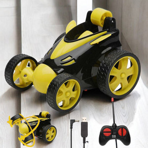 Just97 Rechargeable 360° Rotating & Rolling Small Stunt Car for Kids ...