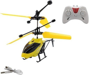 BMT Remote Control and Hand Sensor Rechargeble Flying Helicopter Toys ...