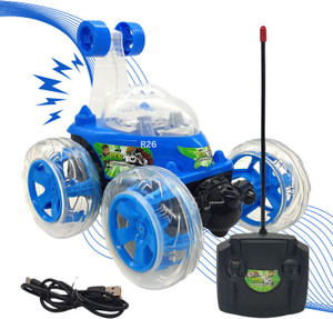 TOYSFIRE BEN-10 Rechargeable- Remote Control 360 Degree Rotating Stunt ...