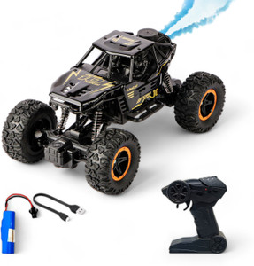 fizz Remote Control Metal Car for Kids with Mist Smoke Monster Truck ...
