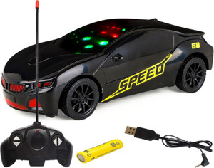 CADDLE & TOES Famous Car Remote Control 3D with LED Lights, Chargeable ...