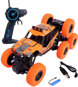 funtique 8 Wheel Rock Crawler Remote Control Car High Speed 2.4 1:18 ...