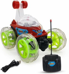 BMT Ben 10 Rechargeable Stunt Car1 360 Degree Rotating Remote Control ...
