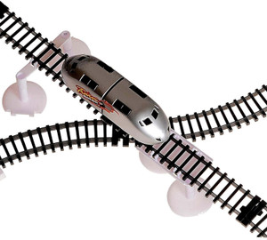 Just Akura Metro Electric Railway Toy Train Set Silver with TrackS 15 ...