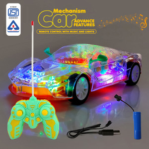 NHR Gear Simulation Remote Control Rechargeable Car, Sound & 3D Light ...