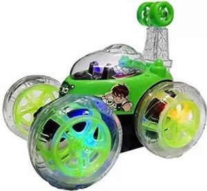 BMT Ben 10 Rechargeable Stunt Car 360° Rotating Remote Control ...