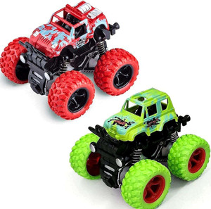 SAFESEED Monster Trucks Friction Powered Cars for Kids, Toddler Toys ...
