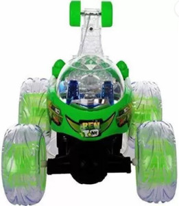 TOYSFIRE Rechargeable Twisting Stunt Car With 360 Degrees Rotation G61 ...