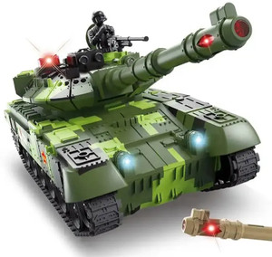 Kidyoz Moka Infrared Ray Shooting Rotating Electric Battle Tank 1:18 2 ...