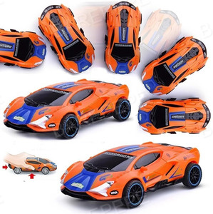 ZODZE 2 Piece Friction Powered Metal Drift Toy Cars for Kids, Push & Go ...