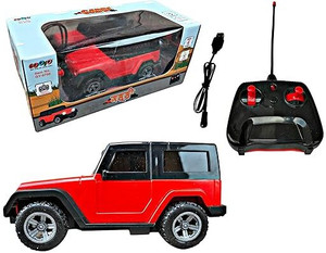 BALHATH Remote Control Thar with Led Lights USB Rechargable Vehicle Toy ...