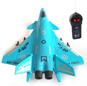 IndusBay 2 Channel Remote Control RC Army Fighter Jet Airbus Military ...
