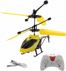 Tenmar Kids Plastic Induction Type 2-in-1 Flying Helicopter with ...