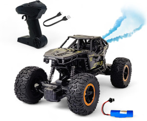 fizz Remote Control Metal Car for Kids with Mist Smoke Monster Truck ...