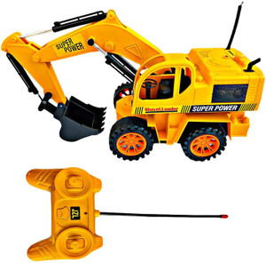 Siiformes Super Power Plastic Remote Control Yellow JCB Construction ...