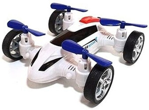 Aganta Friction Powered Kids Fly Car Toys Inertia Four Axis Look Like A ...