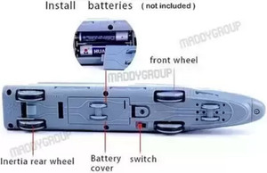 MADDYGROUP Speed EMU Train With 3D Lights & Music For Kids | Battery ...