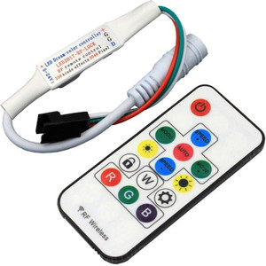 BALRAMA DC 5v-24v LED Dream Colour Controller RF Remote Pixel Strip ...