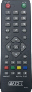 Akshita HD6 MPEG-4 Set-Up-Box Remote Control DAPIC Remote Controller ...