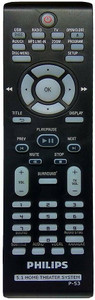 TVE URC-P53 5.1 CH Home Theater System Philips Remote Controller - TVE ...