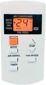 Nij "AC-44A0000" 1 1.5 2 Ton Split or Window AC Remote Control ...