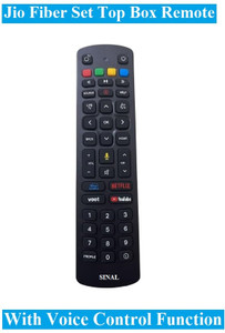 SINAL Jio Fiber SetTop Box Remote With Voice Control Function(Pairing ...
