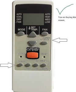 Tech Vibes AC Remote Replacement of Original Air Conditioner O General ...