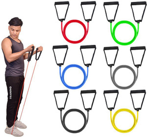 AJRO DEAL New Adjustable Single Resistance Tube (Multicolor) Resistance ...