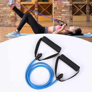 TQS Tube Heavy Quality Exercise Band for Stretching, Full Body Workout ...